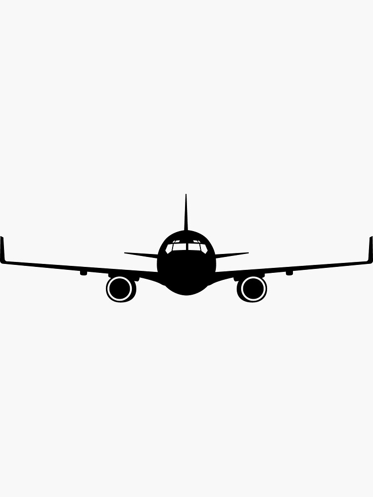 "Boeing 737 Silhouette Decal" Sticker for Sale by PilotDecals | Redbubble