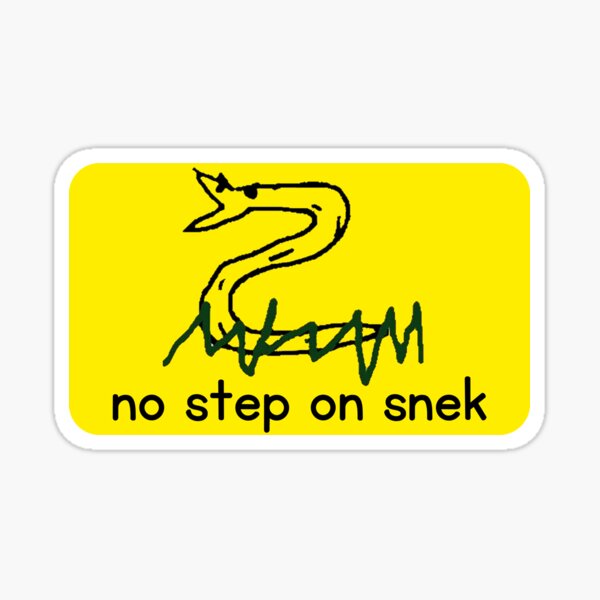 "No Step On Snek" Sticker for Sale by AccountantShop | Redbubble