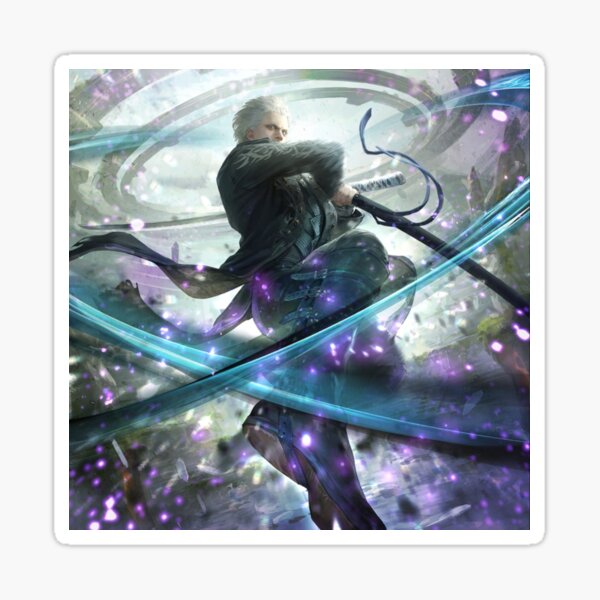 "Devil May Cry ( Vergil )" Sticker for Sale by Danzaiver | Redbubble