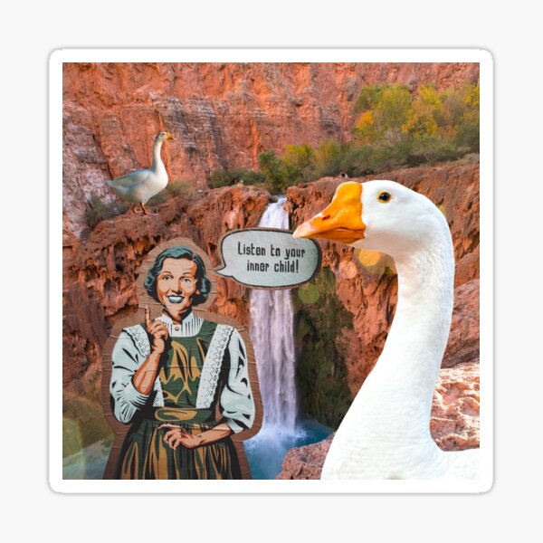 "Listen to your inner child" Sticker for Sale by Shannon Wagoner ...