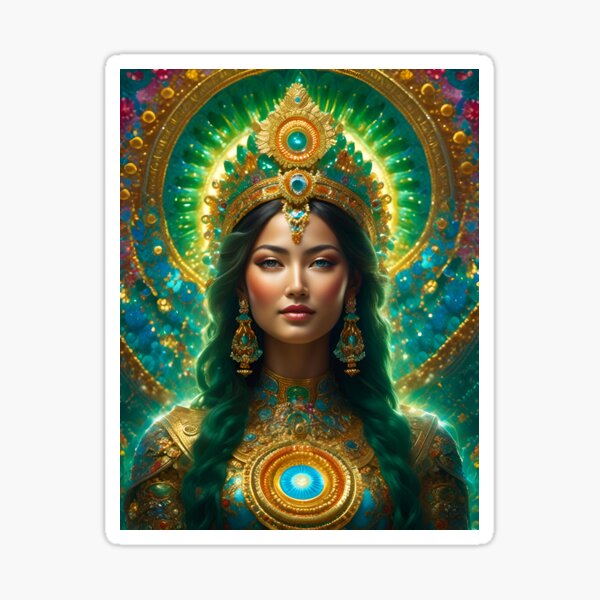 "Goddess Green Tara" Sticker for Sale by SoniaSarkali | Redbubble