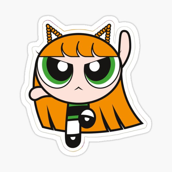 "'NEWJEANS' - HAERIN POWERPUFF GIRLS" Sticker by GONNCCISHOP | Redbubble