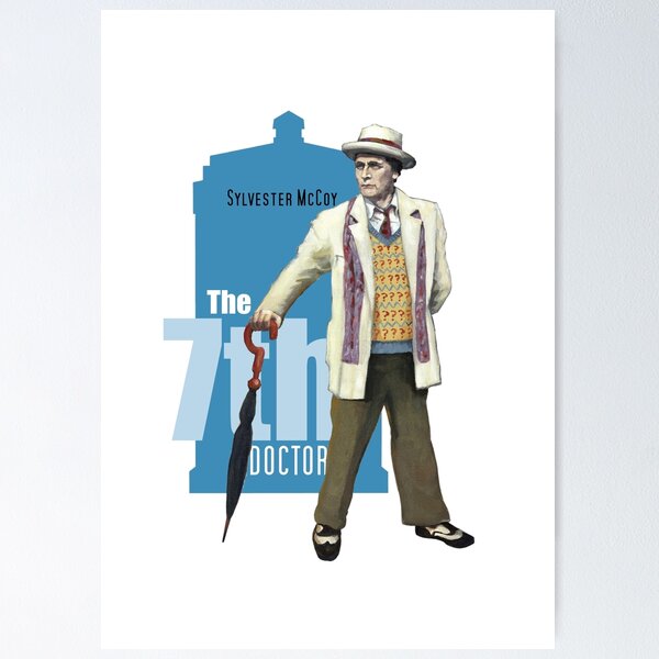 "The 7th Doctor: Sylvester McCoy" Poster for Sale by Kavatar | Redbubble