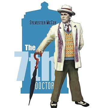 "The 7th Doctor: Sylvester McCoy" Poster for Sale by Kavatar | Redbubble