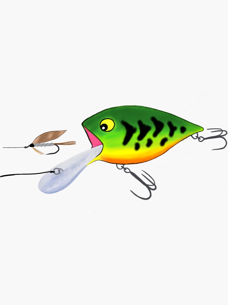 "Artificial Bait" Sticker for Sale by aburabire | Redbubble