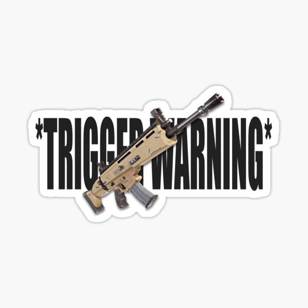 "Trigger Warning" Sticker for Sale by jarbid | Redbubble