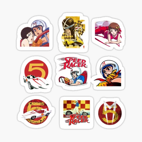"Speed Racer Stickers pack" Sticker for Sale by JAPANISTICstore | Redbubble