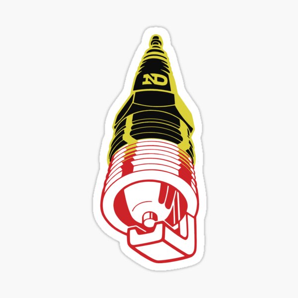 "Vintage Retro Denso Spark Plug Old School" Sticker for Sale by Shop ...