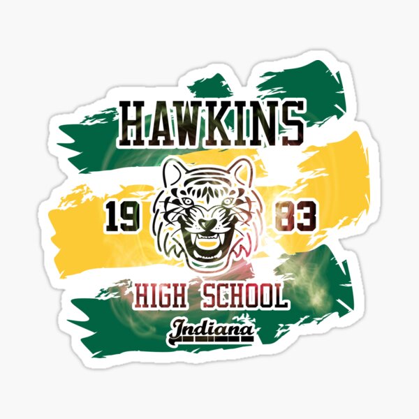 " Hawkins High School - Stranger Things" Sticker by darfeuille | Redbubble