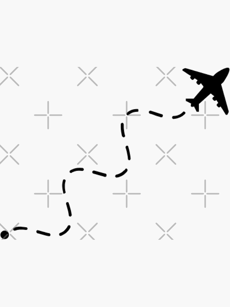 "Airplane Travel Sticker" Sticker for Sale by Trialloja | Redbubble