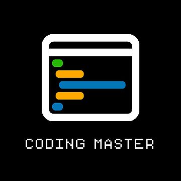 "Coding Master logo" Sticker for Sale by GeekWardrobe | Redbubble