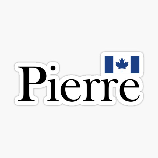 "Pierre Poilievre with Official Canada Flag Light-Color" Sticker for Sale by TinyStarCanada ...