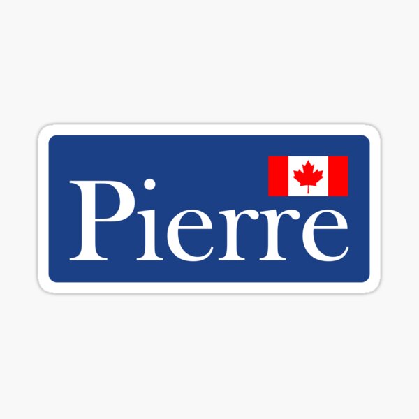 "Pierre Poilievre with Official Canada Flag Dark Color" Sticker for Sale by TinyStarCanada ...