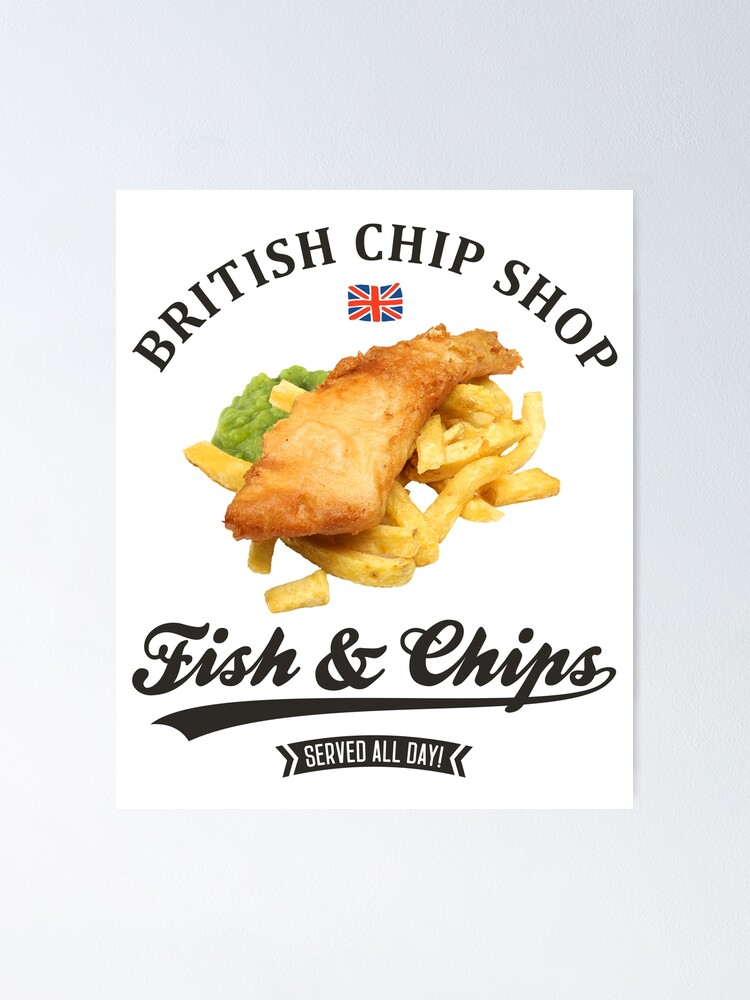 "Fish and Chips British Chip Shop" Poster for Sale by RycoTokyo81 ...
