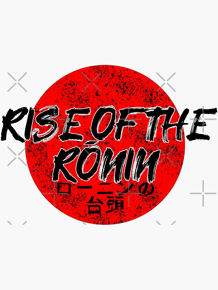"Rise of The Ronin Japanese Logo" Sticker for Sale by Seaboid | Redbubble