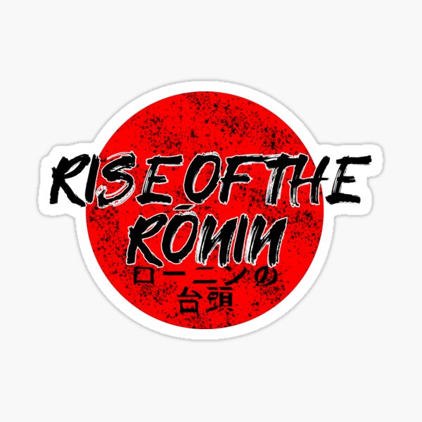 "Rise of The Ronin Japanese Logo" Sticker for Sale by Seaboid | Redbubble