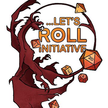 "Roll for Initiative! | Dungeons and Dragons Campaign" Sticker for Sale ...