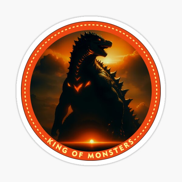 "Godzilla V2 - Godzilla" Sticker for Sale by Luiz Burattini | Redbubble
