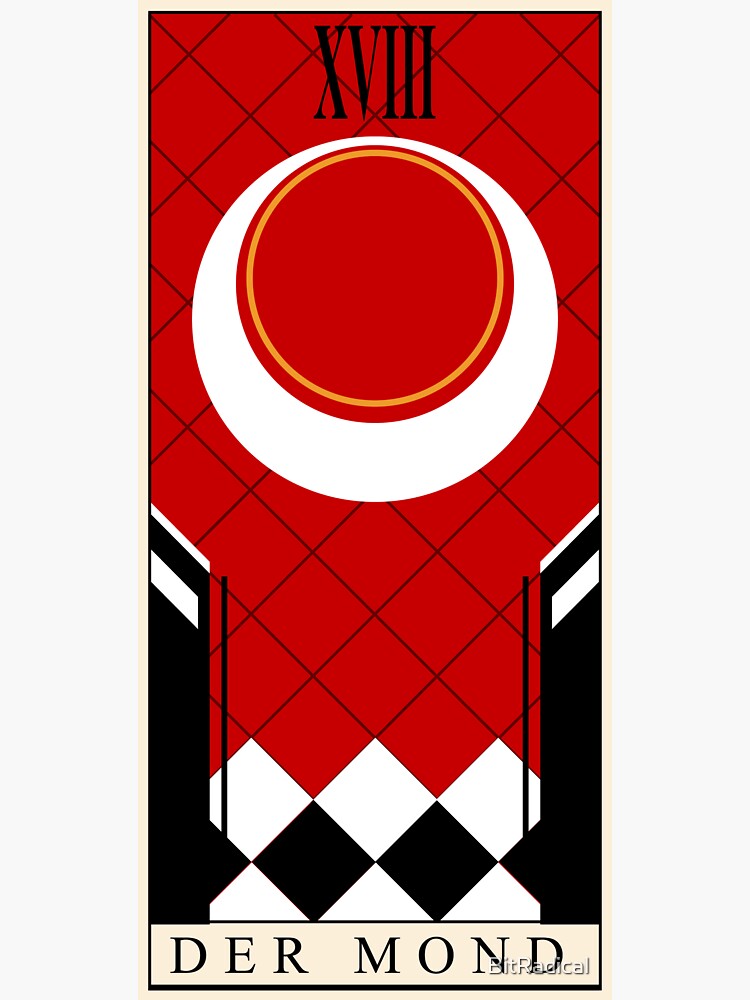 "Signalis Tarot - The Moon" Sticker for Sale by BitRadical | Redbubble