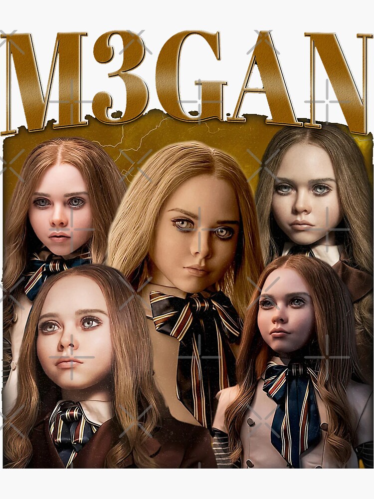 "M3gan Vintage" Sticker for Sale by Rizwang | Redbubble