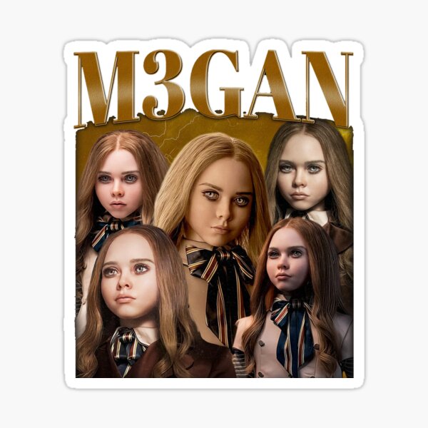 "M3gan Vintage" Sticker for Sale by Rizwang | Redbubble