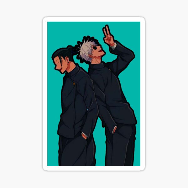"Gojo and Geto Sticker" Sticker for Sale by Deepmalya | Redbubble