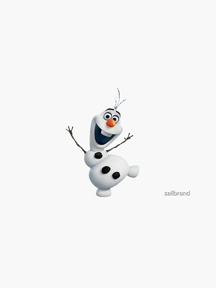 "Snowman sticker olaf" Sticker for Sale by sellbrand | Redbubble