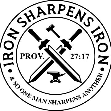 "Iron Sharpens Iron" Sticker for Sale by TheHelpingCat | Redbubble