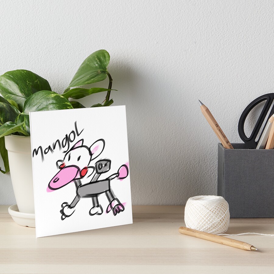 "Mangol - poorly drawn Mangle" Poster for Sale by Thynee's Merch shop ...