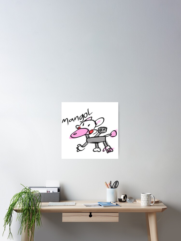 "Mangol - poorly drawn Mangle" Poster for Sale by Thynee's Merch shop ...