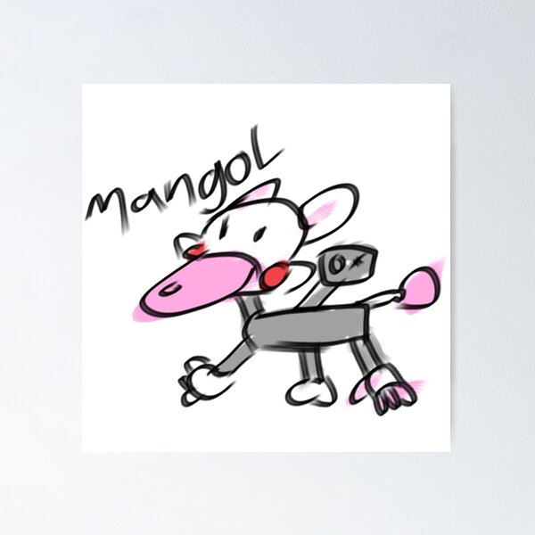 "Mangol - poorly drawn Mangle" Poster for Sale by Thynee's Merch shop ...