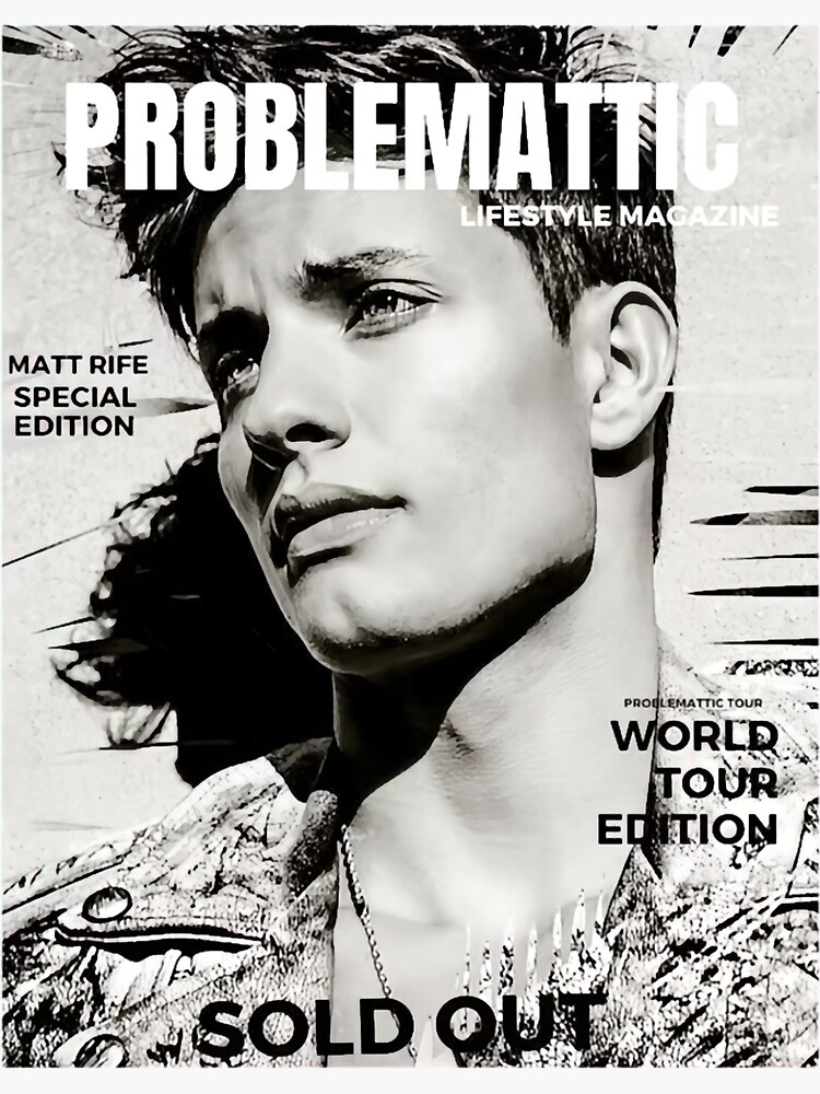 "Problemattic Matt Rife" Sticker for Sale by JayFomersey | Redbubble