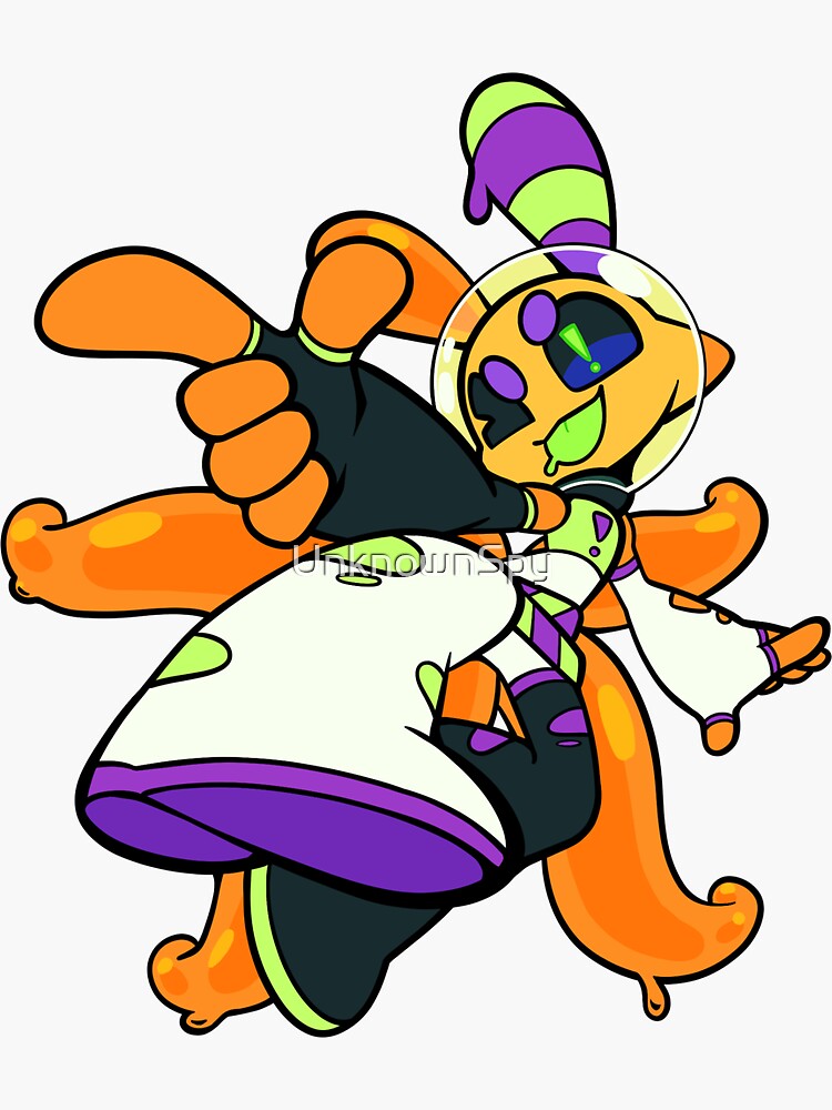 "Chaos Sploot" Sticker for Sale by UnknownSpy | Redbubble