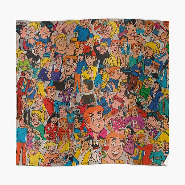 "Archie Comics Collage" Poster for Sale by doodlesburg | Redbubble