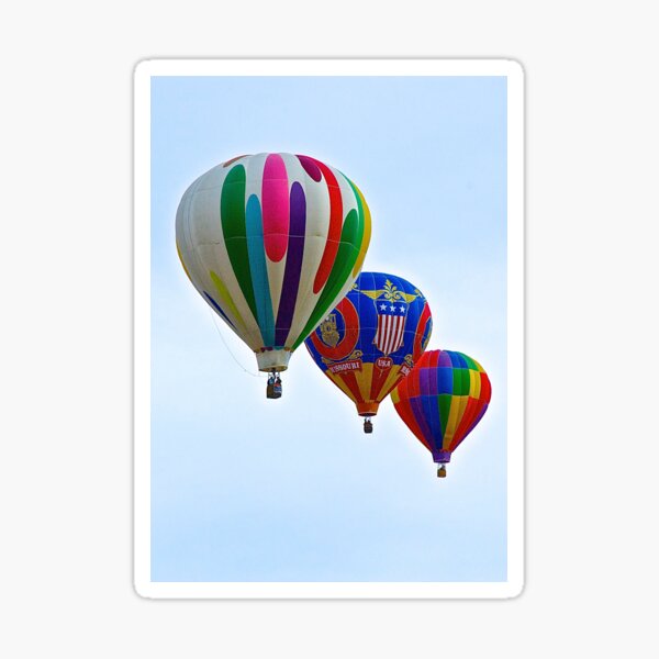 "Albuquerque Balloon Fiesta" Sticker by vanjdudaart | Redbubble