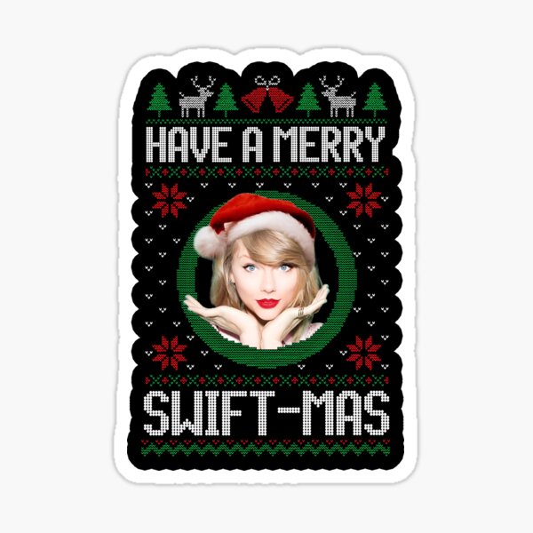"Have A Merry Swiftmas" Sticker for Sale by funkyst | Redbubble