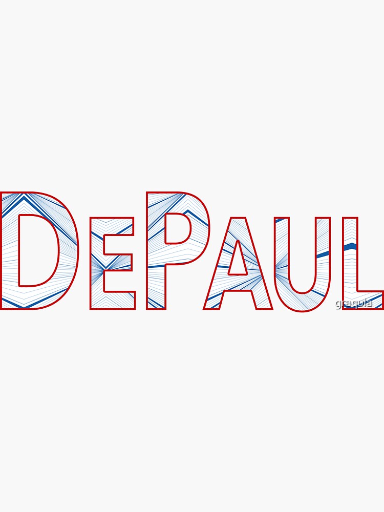 "DePaul University Sticker" Sticker for Sale by graqula | Redbubble