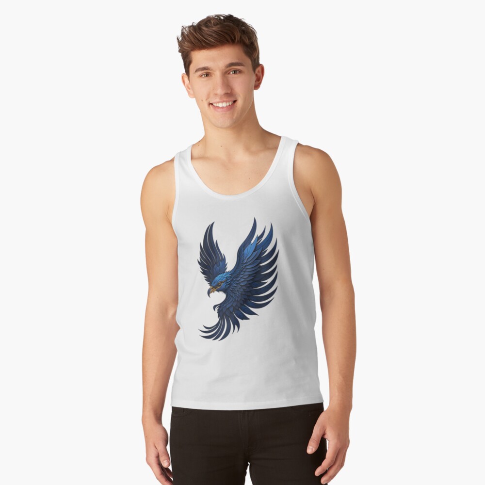 "The Blue Eagle" Sticker for Sale by Blarck | Redbubble