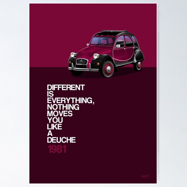 "2CV 1981 Charleston Poster Art" Poster for Sale by RJWautographics ...