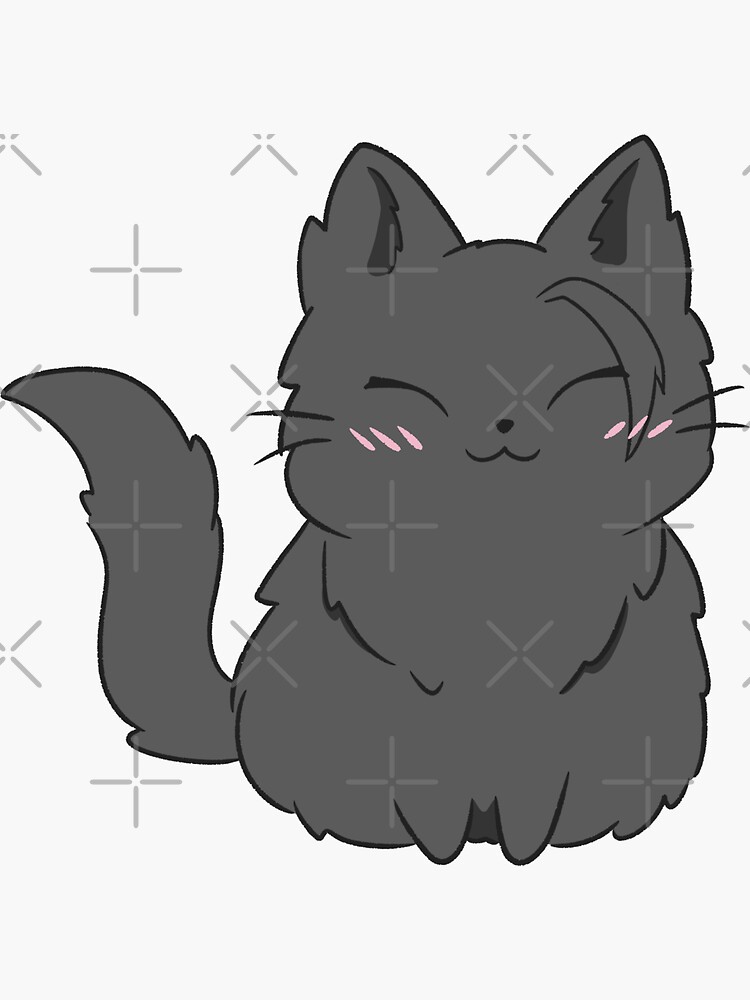 "Cat geto " Sticker for Sale by Narumyw | Redbubble