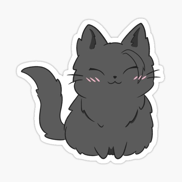 "Cat geto " Sticker for Sale by Narumyw | Redbubble