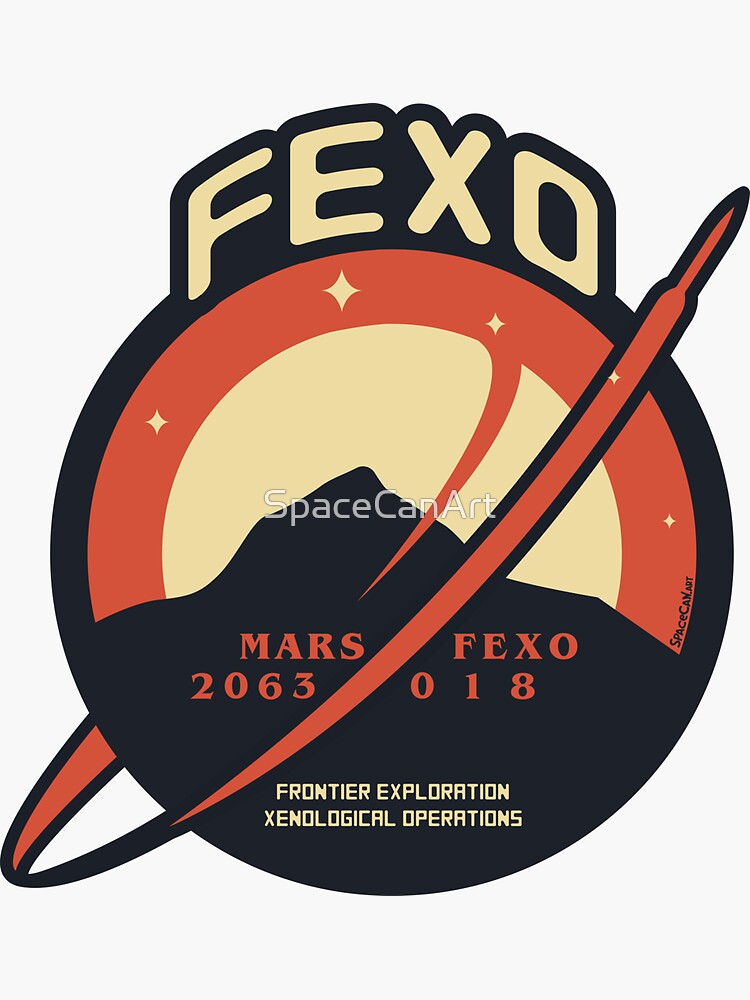 "FEXO Logo" Sticker for Sale by SpaceCanArt | Redbubble