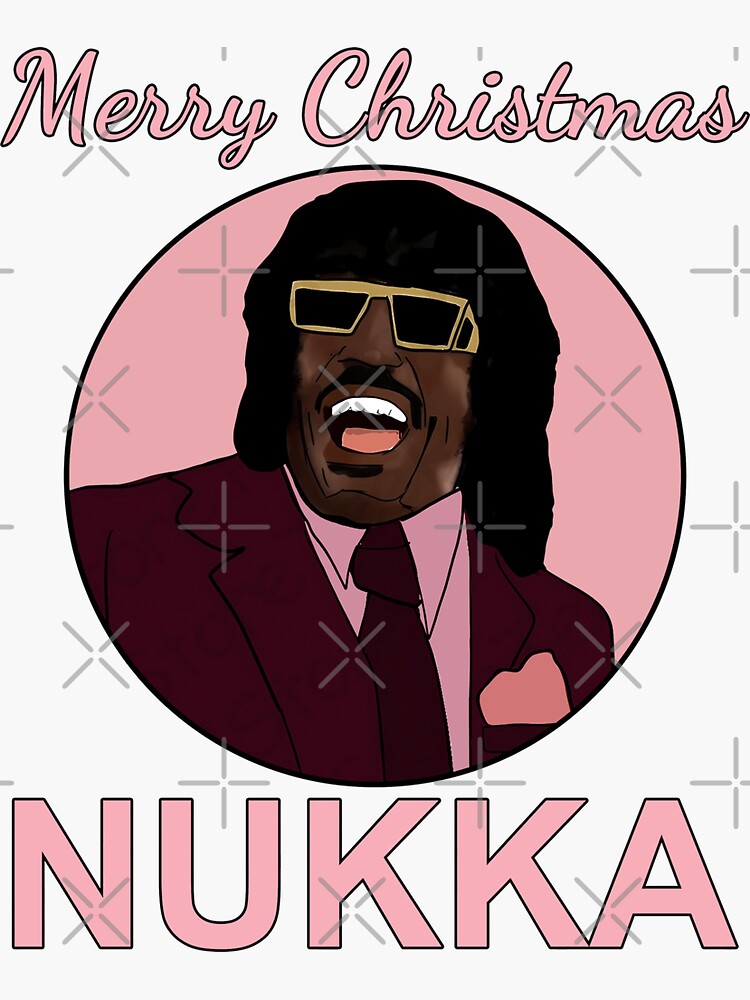 "Merry Christmas Nukka" Sticker for Sale by sammysavos | Redbubble