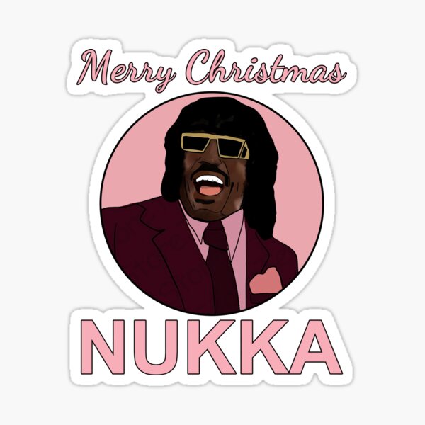 "Merry Christmas Nukka" Sticker for Sale by sammysavos | Redbubble