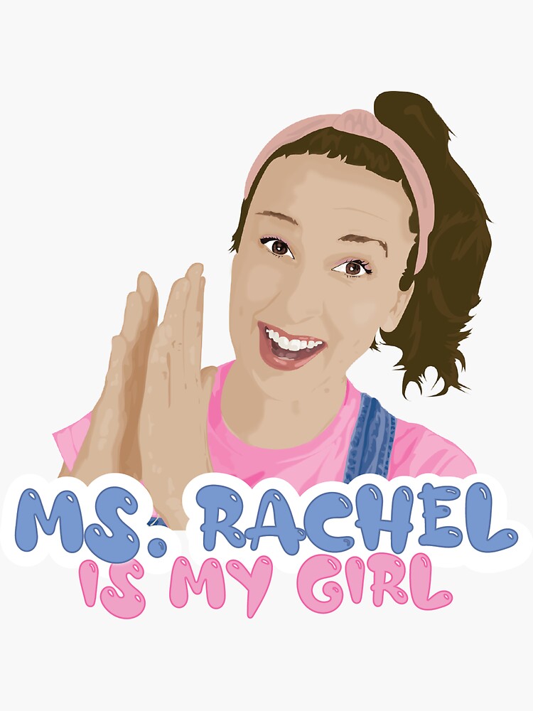 "Ms. Rachel" Sticker for Sale by MamaDesignz | Redbubble