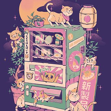 "Cat Vending Machine" Sticker for Sale by Ilustrata® Design | Redbubble