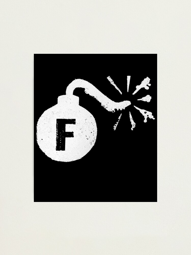 "F Bomb" Photographic Print for Sale by flippinsg | Redbubble
