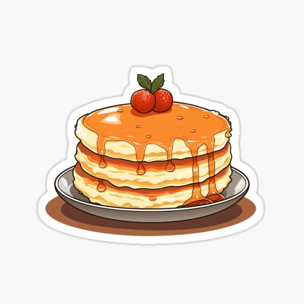 "Pancakes" Sticker for Sale by herculeng | Redbubble