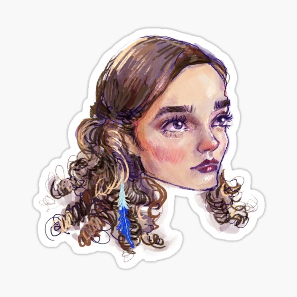 "lucy gray portrait" Sticker for Sale by zegtineo | Redbubble