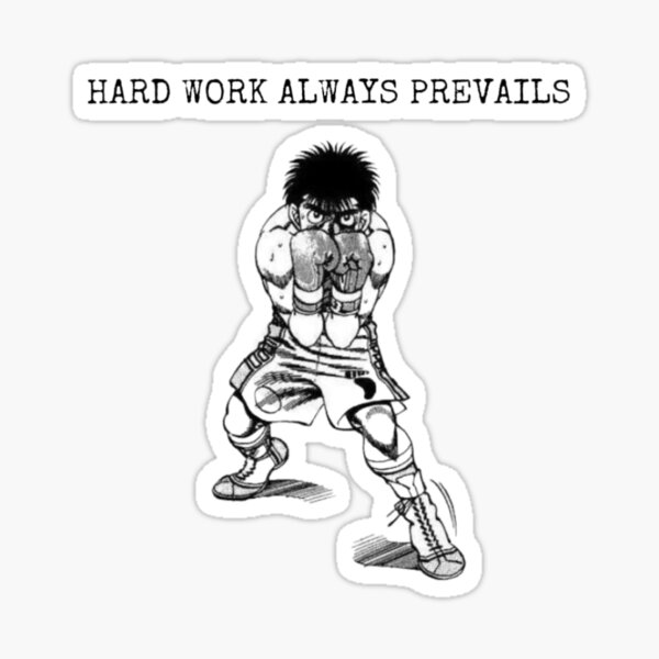 "Hajime No Ippo" Sticker for Sale by MangaMerchShop | Redbubble